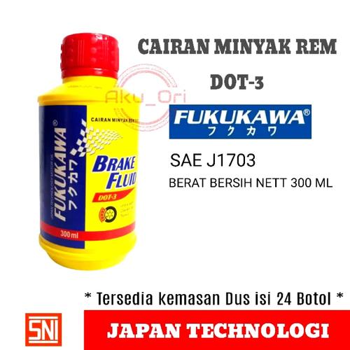 Jual OLI REM BESAR 300 ML FUKUKAWA minyak rem 300 ml dot 3 merah - Kab ...