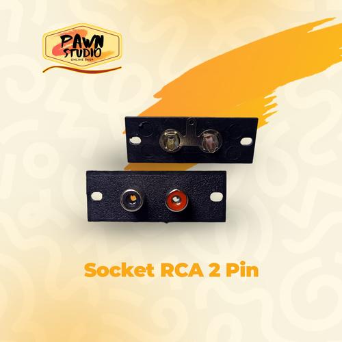 Jual Socket soket rca 2 pin murah / soket input output / soket audio ...