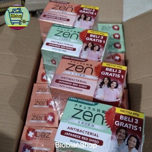 Jual (Paketan isi 4pcs) Sabun Batang Zen Bar Soap 60gr Banded Isi 4 pcs ...
