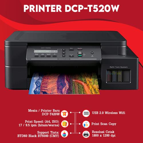 Promo Printer Brother DCP-T420W WiFi Print-Scan-Copy Wireless - T420W ...