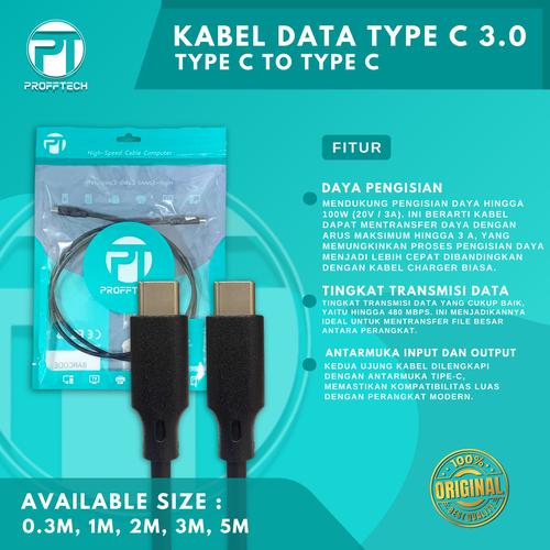 Jual Kabel Data Type C 3.0 - Type C 3.0 PROFFTECH - 5 M - 2 M - Jakarta ...