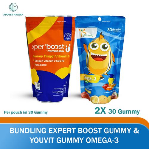 Promo BUNDLING EXPERT BOOST VITAMIN D 600 IU + YOUVIT OMEGA-3 GUMMY ...