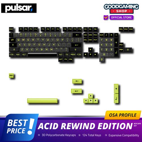 Promo PULSAR Acid Rewind Edition 3D Polycarbonate 124 Keycaps Cicil 0% ...