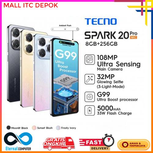 Jual TECNO SPARK 20 PRO|20 PRO+ 8GB 256GB GARANSI RESMI TECNO SPARK ...