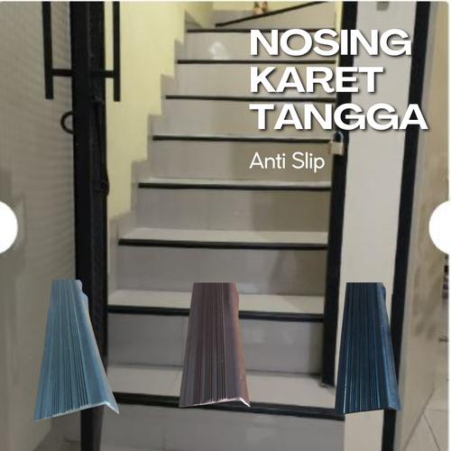 Jual Step nosing karet list tangga karet anti slip - Hitam - Kab. Bogor ...