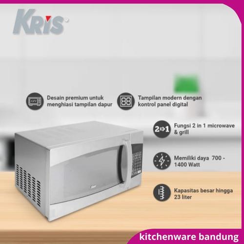 Jual Kris 23 Ltr Microwave Silver Dilengkapi Fungsi Grill Dan Berbagai ...