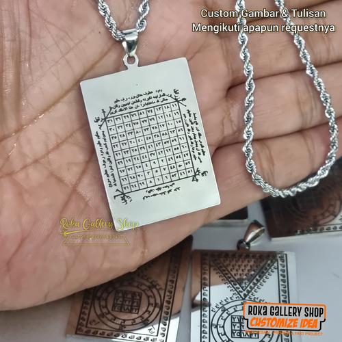 Promo liontin talismans & amulets bisa custom aneka tulisan ataupun ...