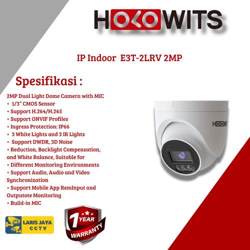 Jual IP Camera Holowits E3T-2LRV 2MP Full Color Audio Turret Indoor - Jakarta Utara - Laris Jaya ...