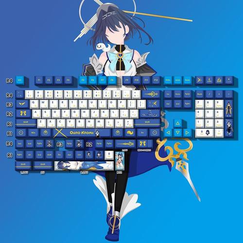 Jual Keycaps set Anime Hololive Ouro Kronii PBT / Cherry Profile Switch ...