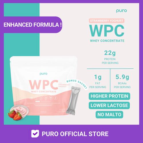 Promo PURO WPC WPRO Whey Protein Concentrate susu protein debm 900gr ...
