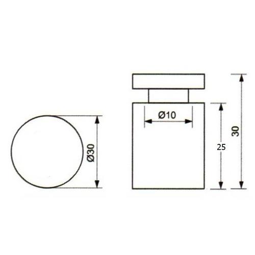 Jual Advertising Screw Baut Pin Akrilik SUS304 Sign Board Baut Kaca Pen ...