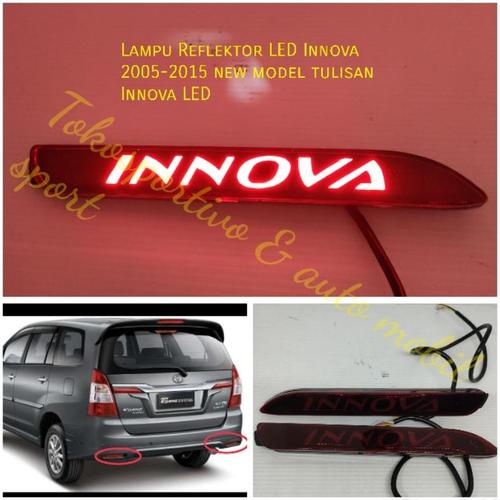 Jual Lampu Reflektor LED bumper belakang Toyota Innova 2005-2015 merah ...