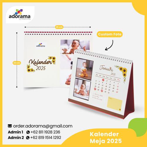 Jual Kalender Duduk 2025 - A4 (Artcarton 190 gsm) - Jakarta Pusat ...
