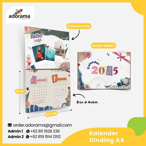 Jual Kalender Dinding 2025-A3 Cover Board + Isi Art Paper 150 gsm ...