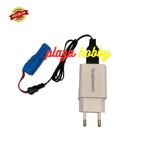 Jual USB Charger baterai mainan 3.7v SM plug rc car JJRC Q165 Q170 rc ...