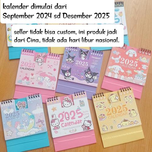 Promo ic| Kalender meja mini duduk 2025 sanrio - cirol25_license ...