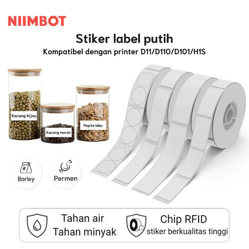 Jual NIIMBOT D11 D110 D101 Kertas Label Anti Air Stiker Termal Putih ...