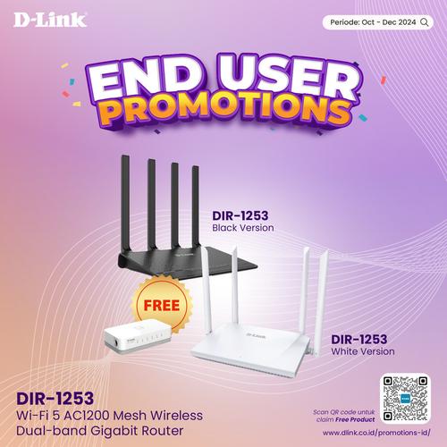 Jual D-Link DIR-1253 AC1200 Dual Band Gigabit Mesh Wireless Router ...