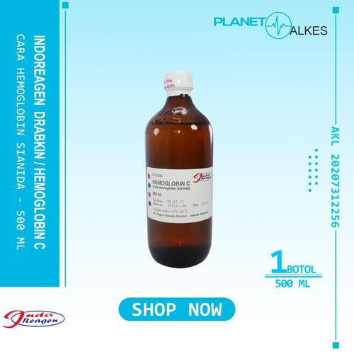 Jual Reagen Hemoglobin C, Drabkin INDO REAGENT Hemoglobine C 500ml - Non Bubble - Jakarta Timur ...