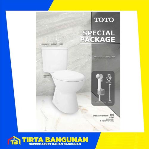 Promo TOTO CW633J/SW633JP+TC505 CLOSET DUDUK FREE THX20SEV1W+ECO E277-1+0305 Cicil 0% 3x - Kota ...