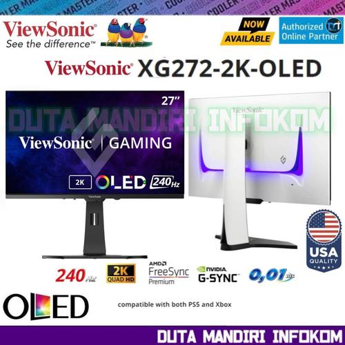 Promo ViewSonic XG272 2K OLED 27" Inch - OLED 2K QHD 240Hz 0.01ms HDMi ...
