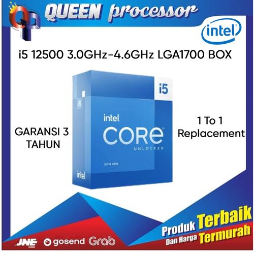 Jual PROCESSOR INTEL CORE I5 12500 BOX 4.60 GHz BOX SOCKET 1700 3 TAHUN ...