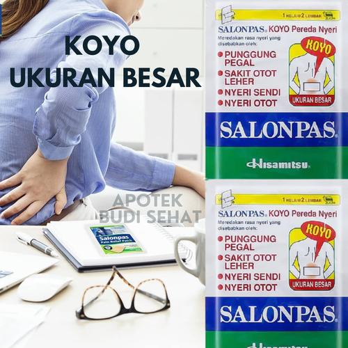 Jual Salonpas Koyo Ukuran Besar 13x8.4cm Koyo Pereda Nyeri BOX ISI ...