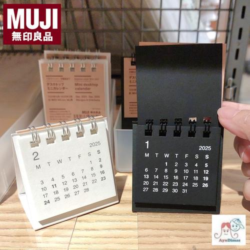 Jual MUJI Mini Desktop Calendar/ Kalender Kecil - Hitam - Jakarta Barat ...