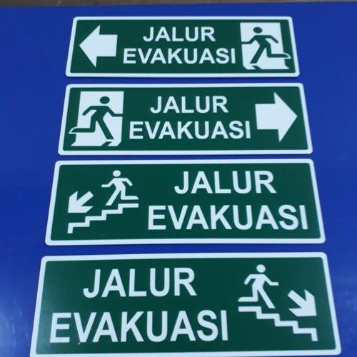 Jual Rambu Jalur Evakuasi Sign Exit Papan Nama Acrylic Penunjuk Arah ...