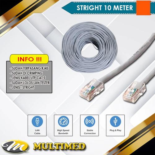 Jual Kabel LAN Internet - Stright 10 Meter - Kota Bekasi - MULTIMED ...
