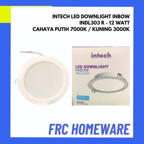 Jual INTECH Lampu Downlight LED INDL303R 12 Watt - Lampu Plafon Bulat ...