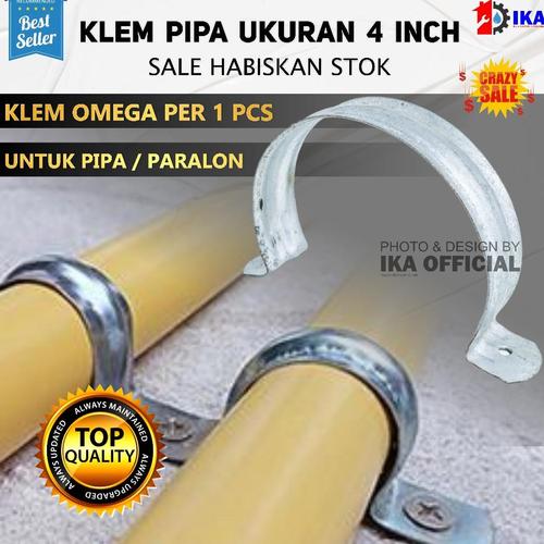 Jual Klem pipa 4" inch / Klem omega/ klem plat/ klem besi/ klem seng ...