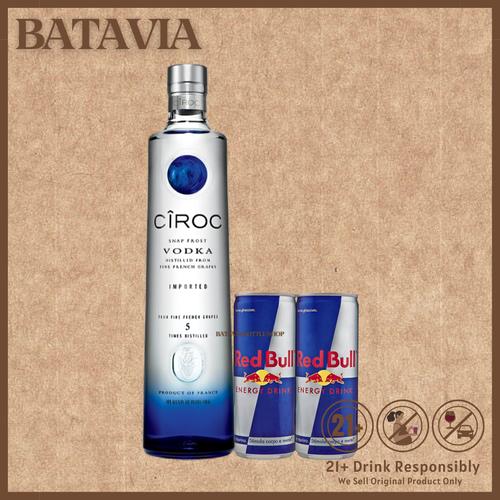 Promo Paket Ciroc Vodka Original 700ml + 2 Red Bull 250ml Cicil 0% 3x ...