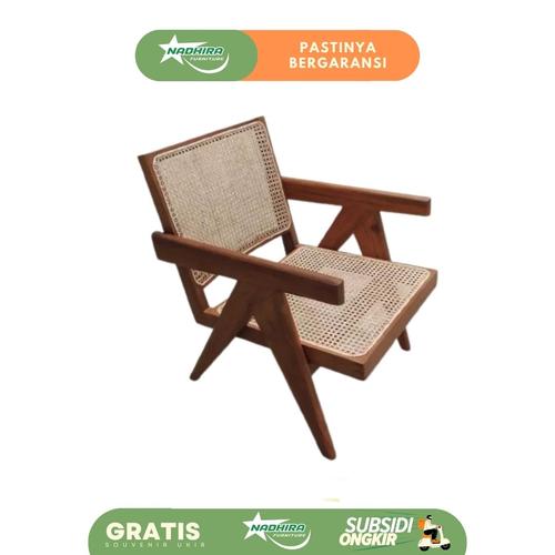 Jual LOUNGE CHAIR | KURSI MAKAN MODEL A KAYU JATI ANYAMAN ROTAN ASLI ...