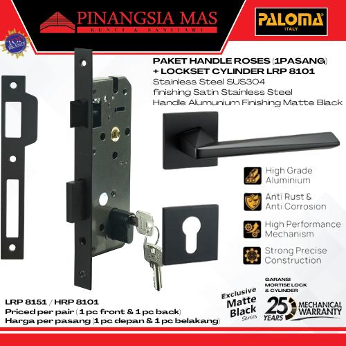 Jual PALOMA Gagang Pintu Door Handle Roses Set Alumunium LRP 8101 ...
