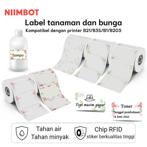 Jual NIIMBOT B21/B1/B3S/B203 Stiker label pola bunga menandai bukti ...