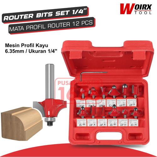 Promo Mata Router Set Mata Profil Mata Trimmer Set Router Bit Set 12pc ...