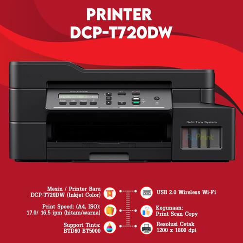 Promo Printer Brother DCP-T720DW DCP T720dw WiFi Print Scan Copy Duplex ...
