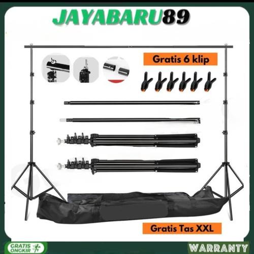 Jual STAND BACKGROUND BACKDROP FOTO STUDIO TIANG BACKGROUND KUALITAS ...