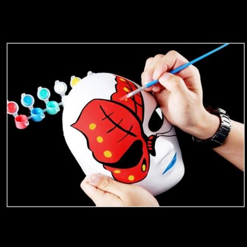 Jual Topeng Lukis Wajah Putih Topeng Polos Bisa Dilukis - V-Shape ...