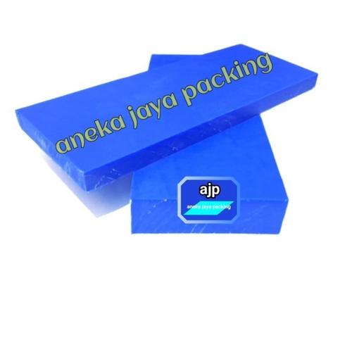 Jual mc blue sheet tebal 20mm x 4cm x 100cm hard nylon biru lembaran ...