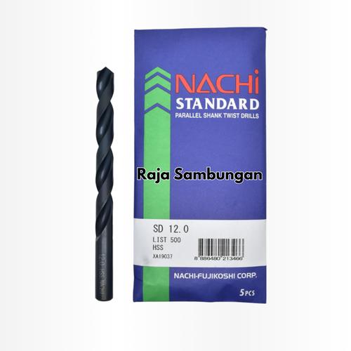 Jual Mata Bor Besi 12 mm Nachi ASLI HSS Shank Twisted Drills Pelubang Baja Ringan Kayu Aluminium ...