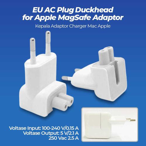 Jual EU AC PLUG KEPALA DUCKHEAD MAGSAFE FOR MACBOOK PRO AIR IPAD ...