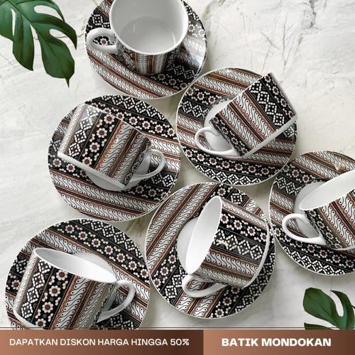Jual Cangkir Set Keramik Motif Batik - KOPIN 230ML - Cangkirnya Saja - Jakarta Barat - Hi BESTIE ...