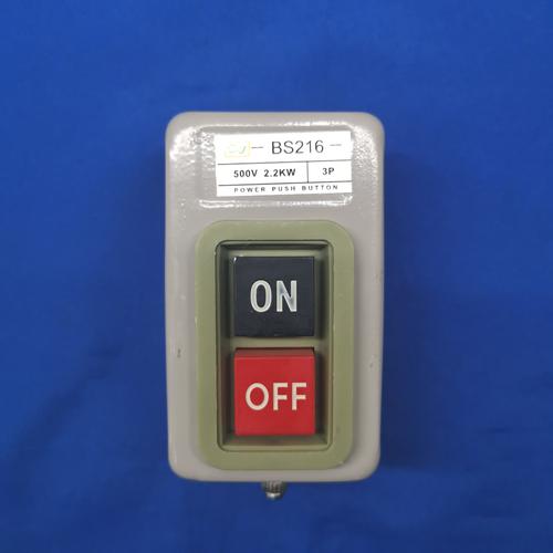 Jual BS216B Saklar Power Push button Switch On Off Besi 15A 500V 2,2KW 3P Phase DV - Kota ...