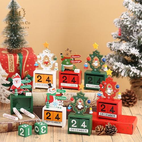 Jual Christmas Wooden Calender | Kalender Natal Dekorasi Kayu - Seri H ...