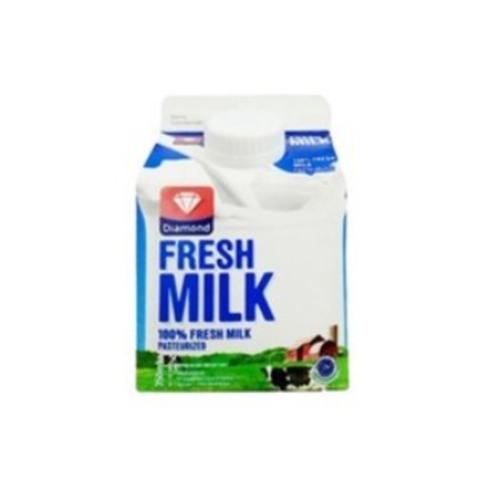 Jual DIAMOND FRESH MILK PLAIN 350ML X 1 ,100% SEGAR & SEHAT BERGIZI ...
