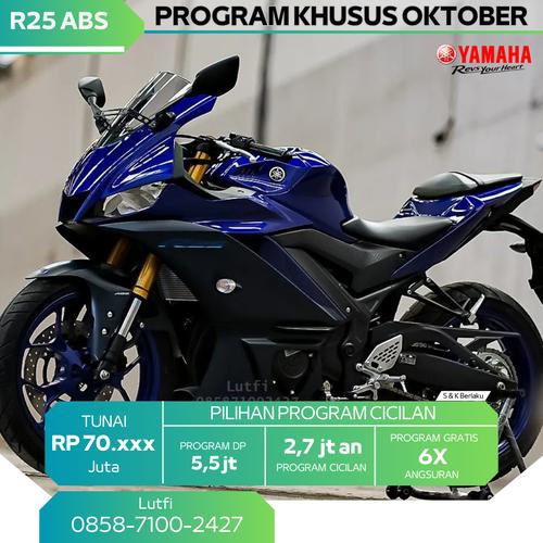 Jual Yamaha R25 ABS 2023 Racing Blue / Motor Yamaha R25 2023 Biru ABS ...