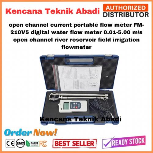 Jual open channel current portable flow meter FM-210V5 digital water flow meter 0.01-5.00 m/s ...