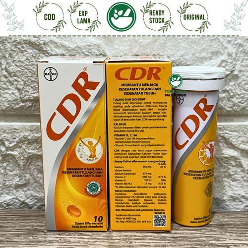 Jual CDR 10 TABLET CALCIUM D BAYER RASA JERUK VITAMIN C VIT C REDOXON ...